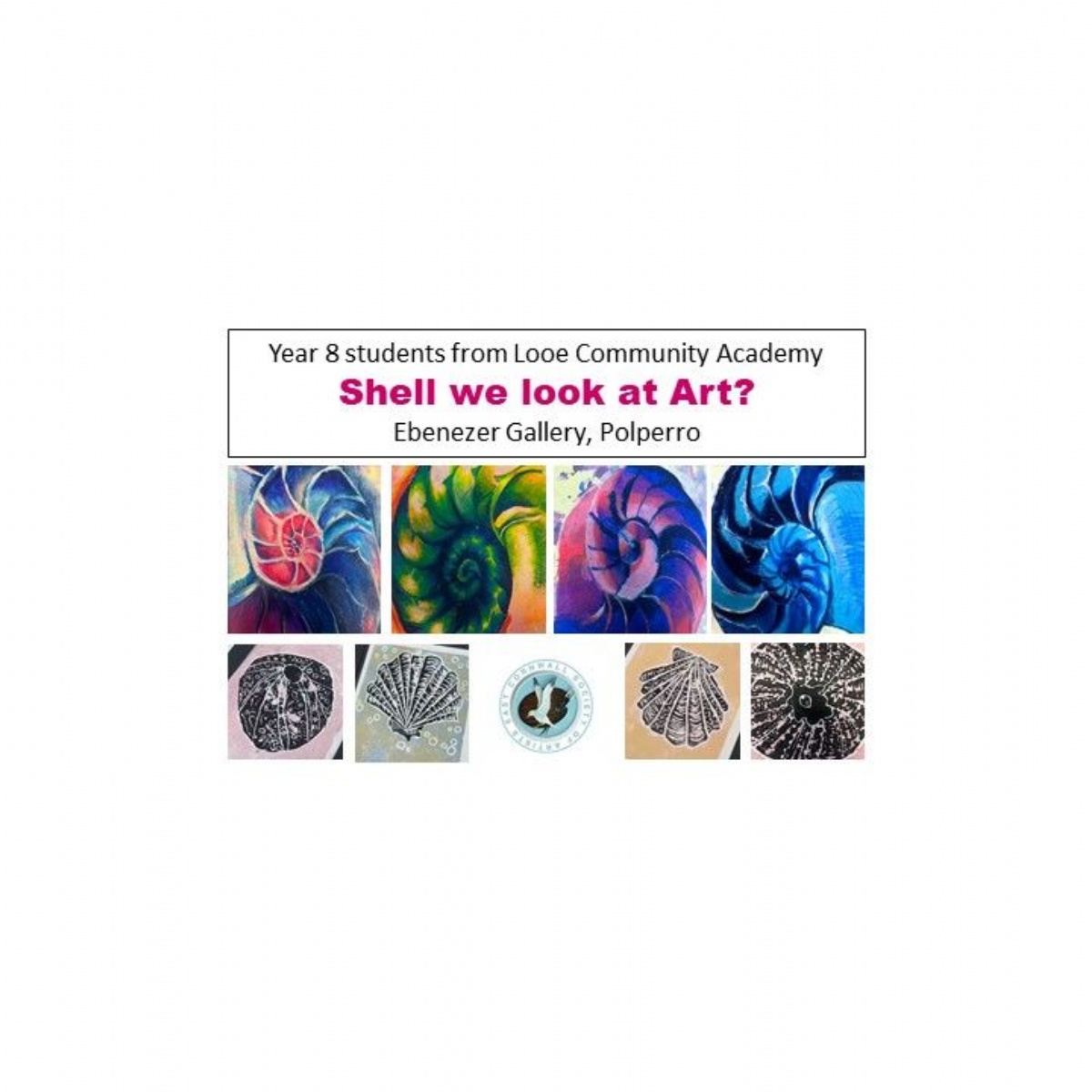 Looe Community Academy - Year 8 students presenting their Art